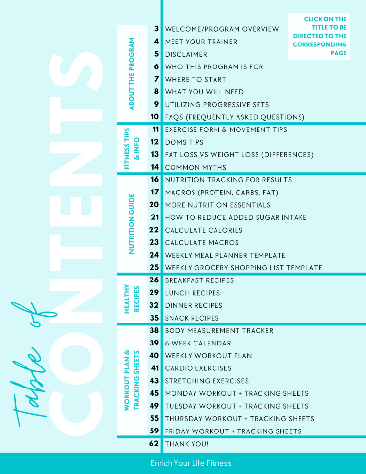 6-WEEK SHRED & SCULPT WORKOUT PROGRAM