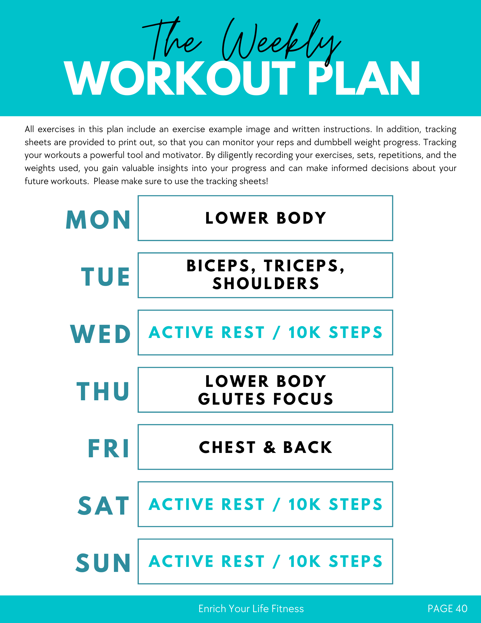 6-WEEK SHRED & SCULPT WORKOUT PROGRAM